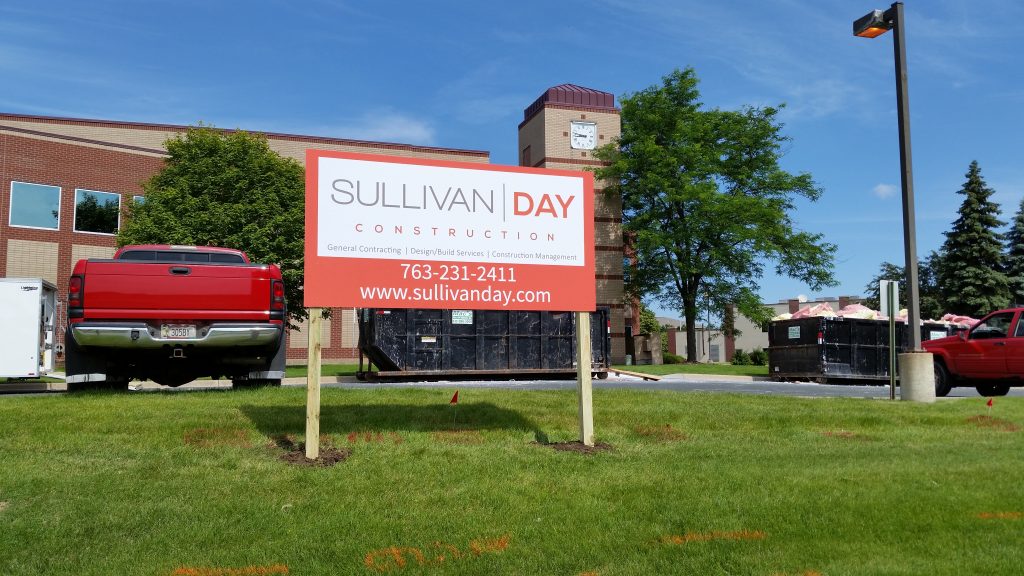 Large contractor signs; Minneapolis - RPM