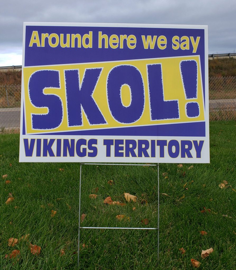 Novelty MN Football SKOL Signs for sale - RPM