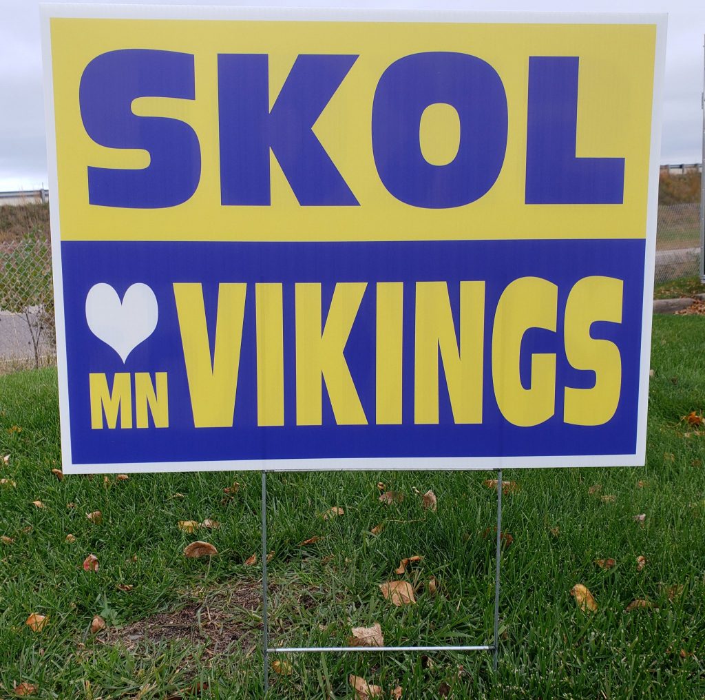 Novelty MN Football SKOL Signs for sale - RPM