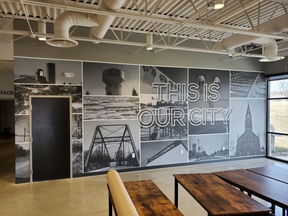 Interior wall graphics with impact - RPM Graphics