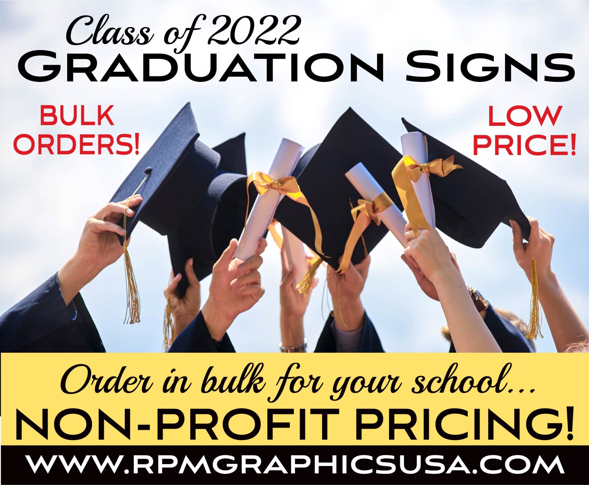 Class of 2022 School Graduation Signs - RPM