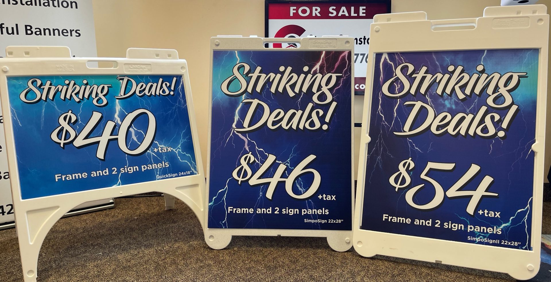 Striking Deals! Amazing Sandwich Board sign deals! - RPM