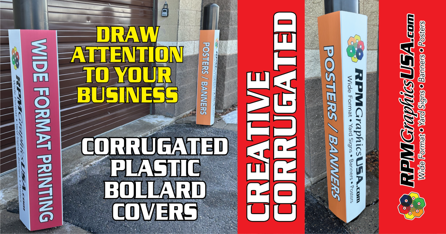 Corrugated Plastic Bollard Covers - RPM