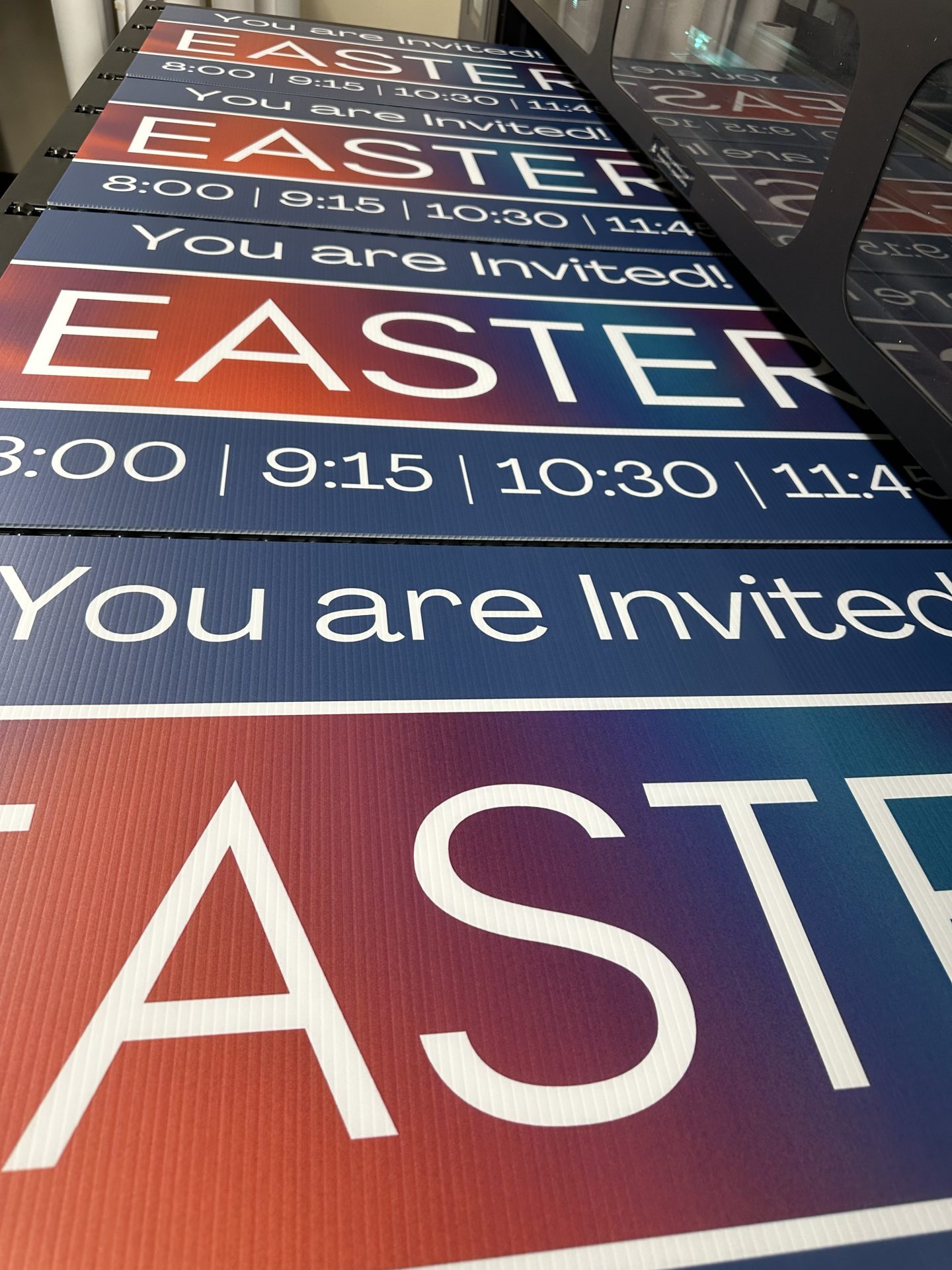 Event signs for non-profits - RPM