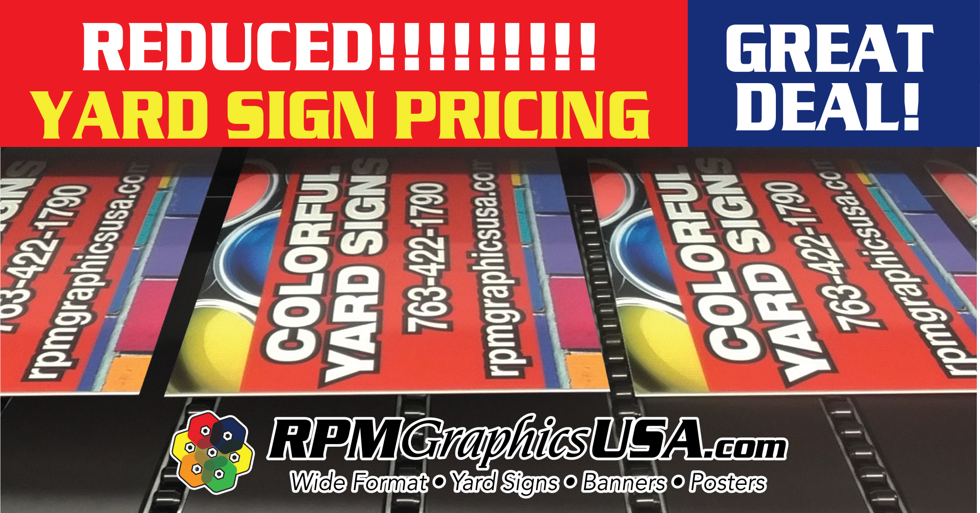 Yard Sign Pricing Reduced - RPM